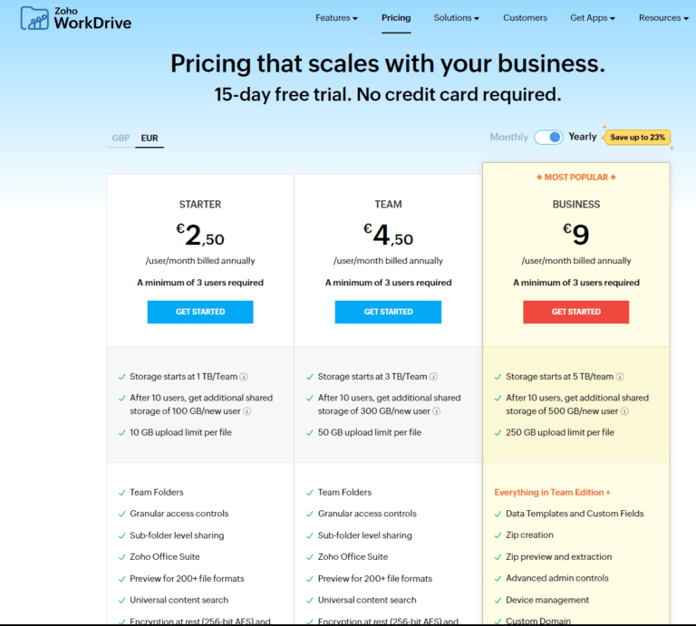 Zoho Docs vs Google Drive for Work: The Best Document Management Tool ...